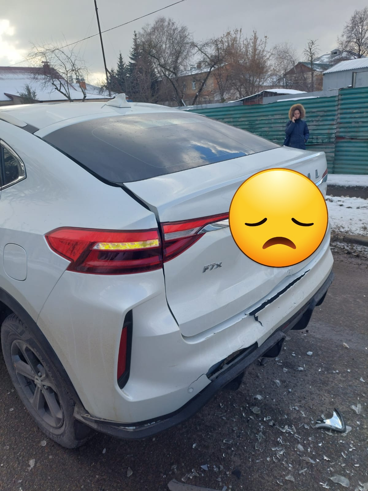 Боль, печаль… — Haval F7x (1G), 2 л, 2022 года | ДТП | DRIVE2