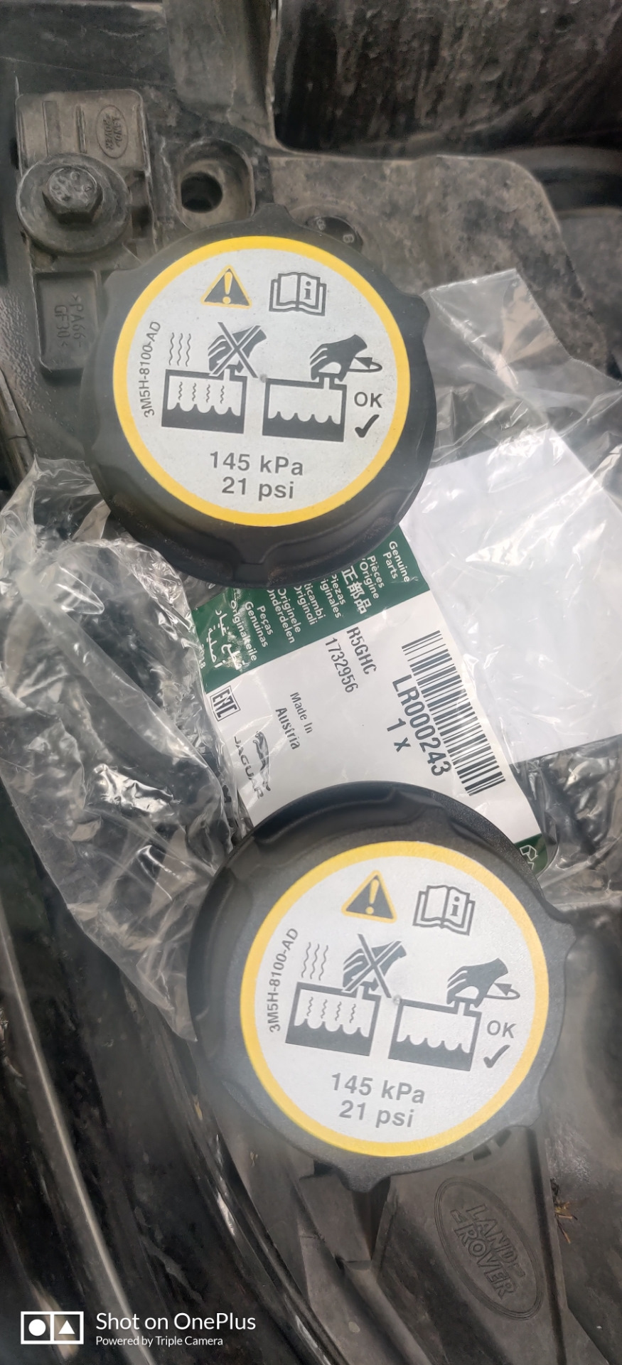 Замена крышки бачка ОЖ — Land Rover Range Rover Evoque (1G), 2,2 л ...