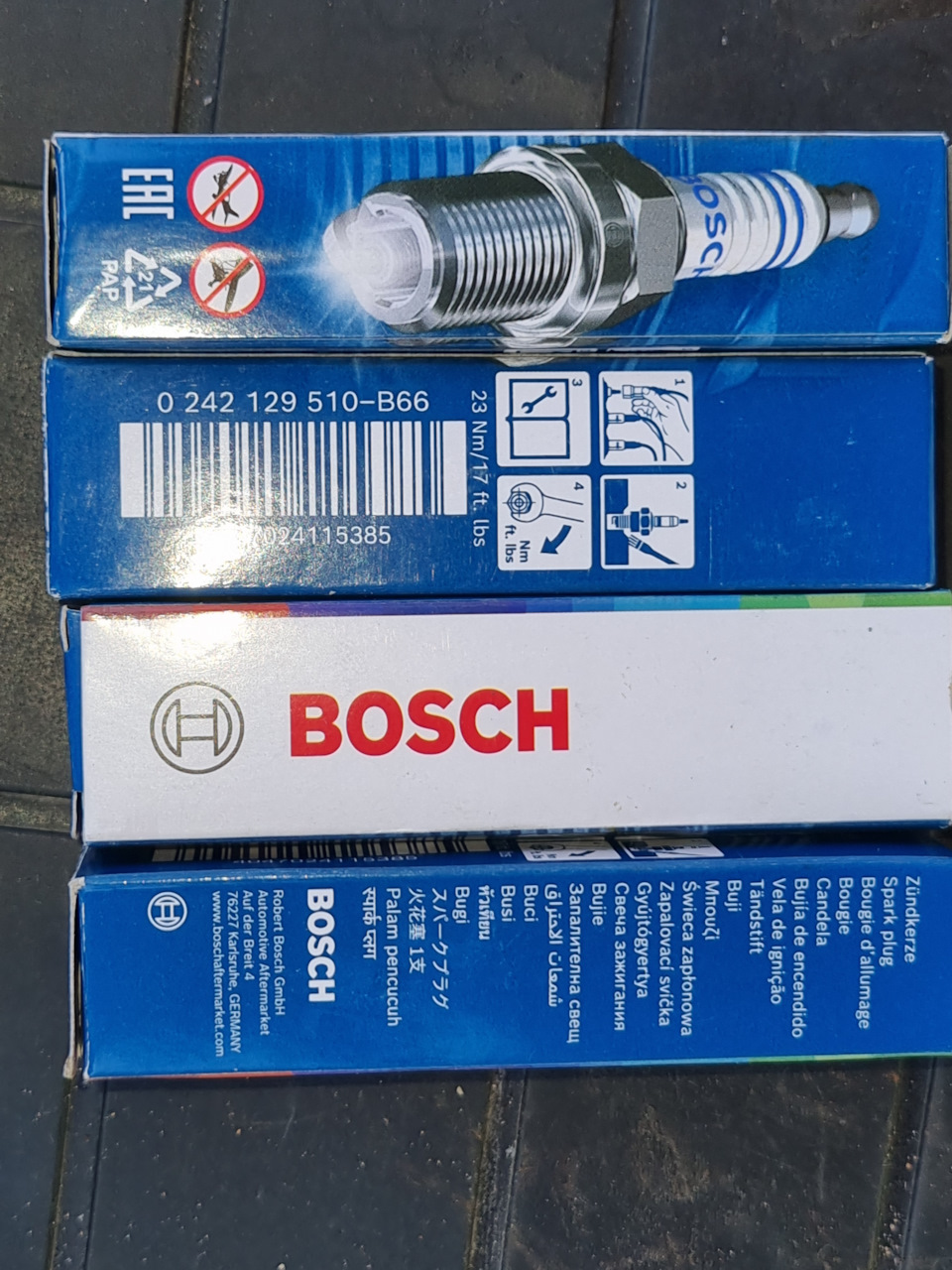 0242129510 СВЕЧА ЗАЖИГАНИЯ VR8SC+ (0.9), 1ШТ [+40] BOSCH | Запчасти на ...