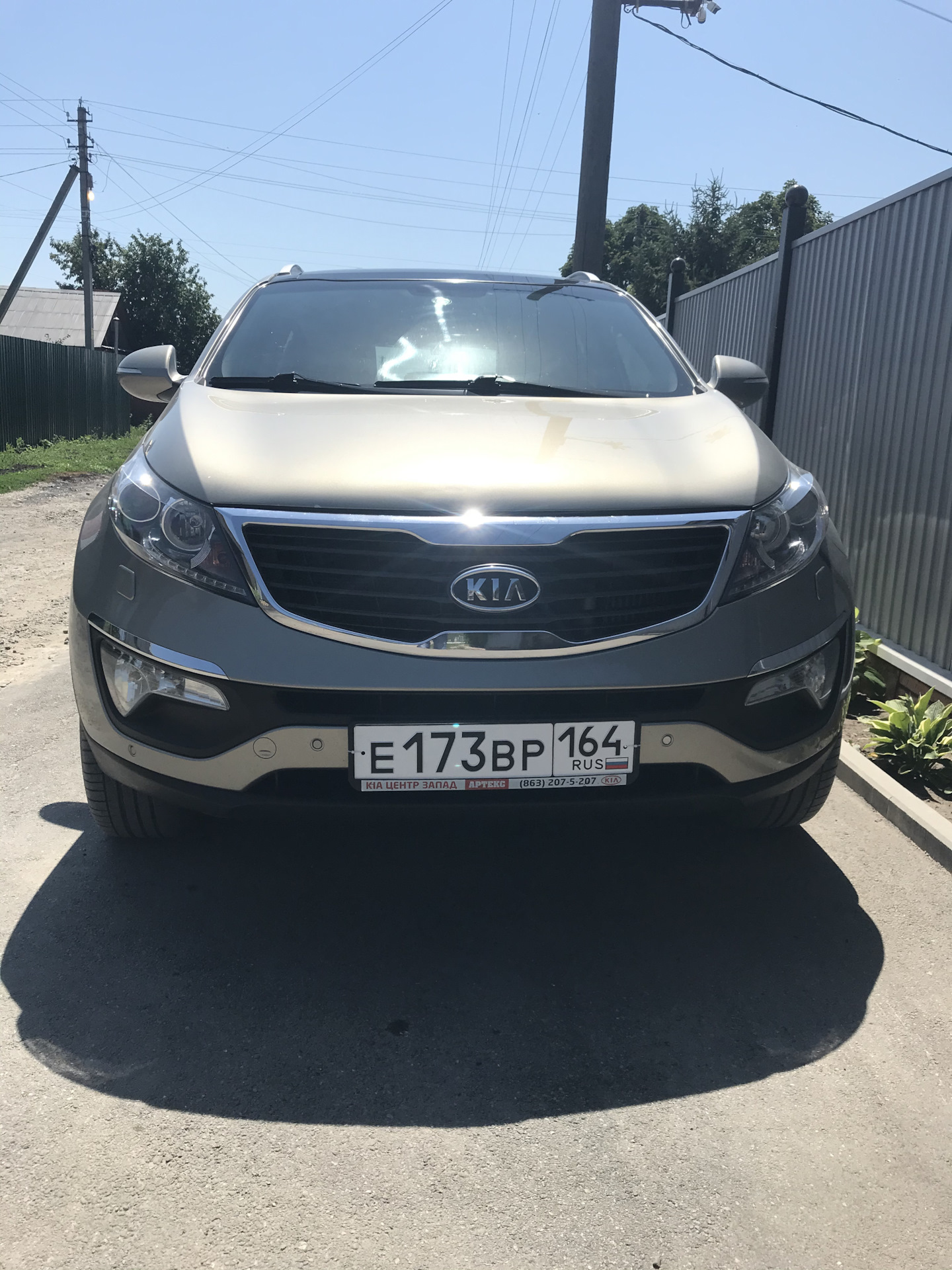 Хомяк на новых номерах — KIA Sportage (3G), 2 л, 2011 года | другое | DRIVE2