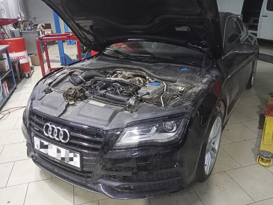 Работы по устранению течей мотора 3,0 дизель Vag. — DRIVE2