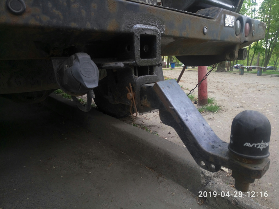 Опустил фаркоп на 11 см — Mitsubishi L200 (4G), 2,5 л, 2008 года ...