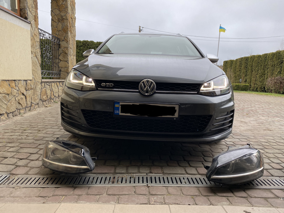 Фари Golf 7 R — Volkswagen Golf Mk7, 2 л, 2015 года | тюнинг | DRIVE2