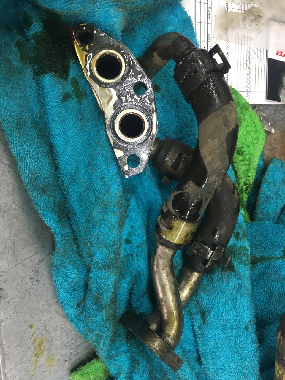 Трубки высоко давления масленного кулера — Lexus RX (3G), 3,5 л, 2010 ...