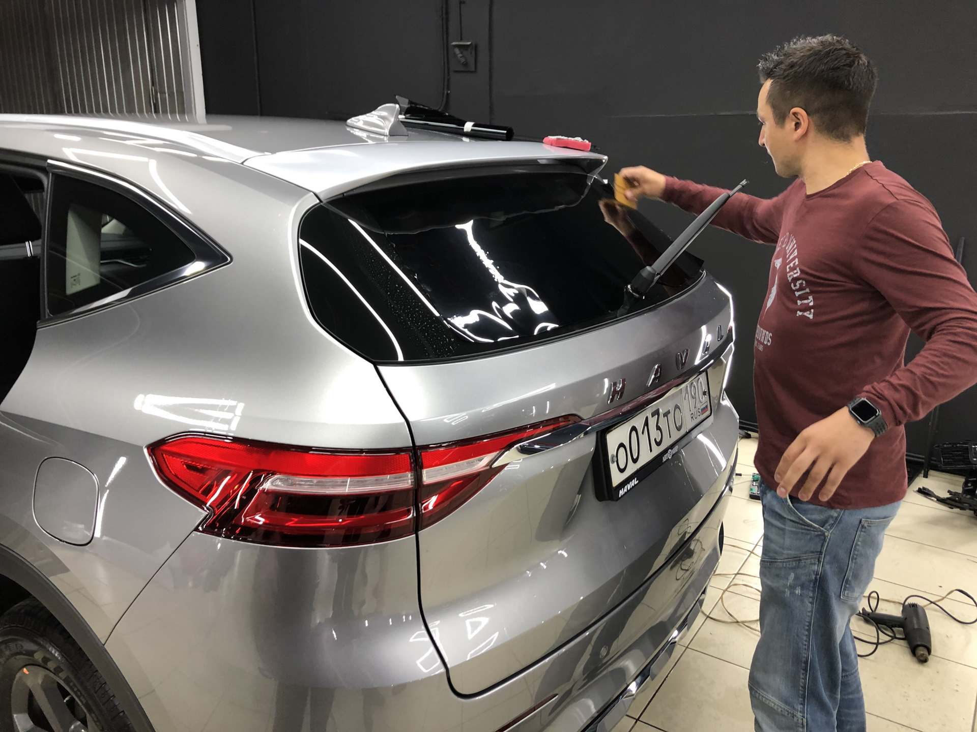 3. Тонировка: Llumar IRX & STEK SMART — Haval F7 (1G), 2 л, 2021 года ...