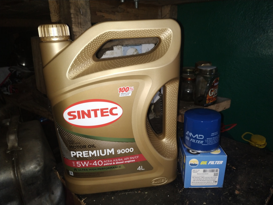 Замена масла с Lukoil на Sintec Premium 5w40 — Nissan Qashqai (1G), 1,6 ...