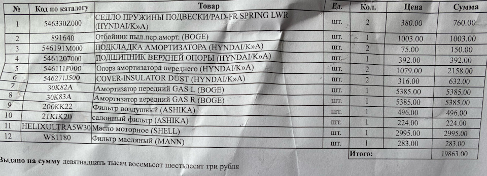 546111P000 Опора стойки амортизатора KIA HYUNDAI | Запчасти на DRIVE2