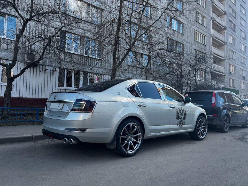 Ужасы R19, оказались байками … — Skoda Octavia A7 Mk3, 1,4 л, 2014 года | колёсные диски | DRIVE2