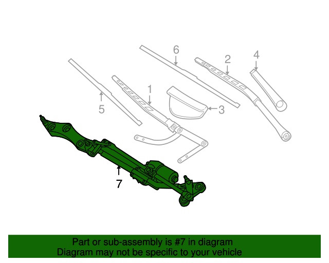 61617179433 Система стеклоочистителей в сборе BMW | Запчасти на DRIVE2