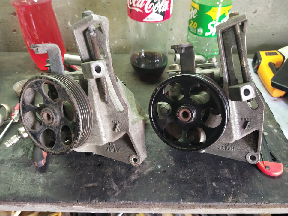 Замена насоса ГУР и подводящего патрубка — Subaru Legacy (BL/BP), 2 л ...