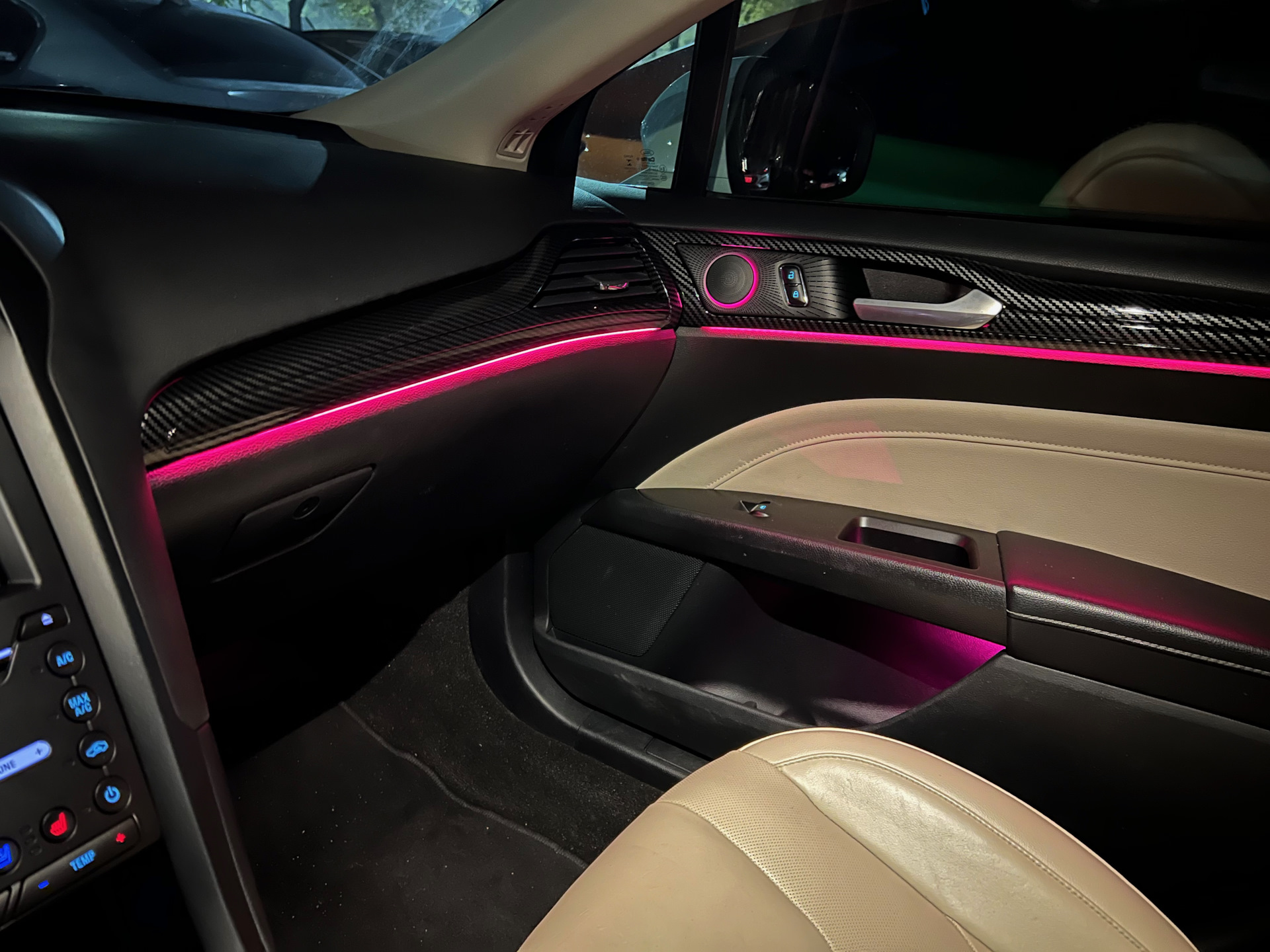 #14 — Установка Ambient Lighting — Ford Fusion (America) (2G), 1,5 л ...