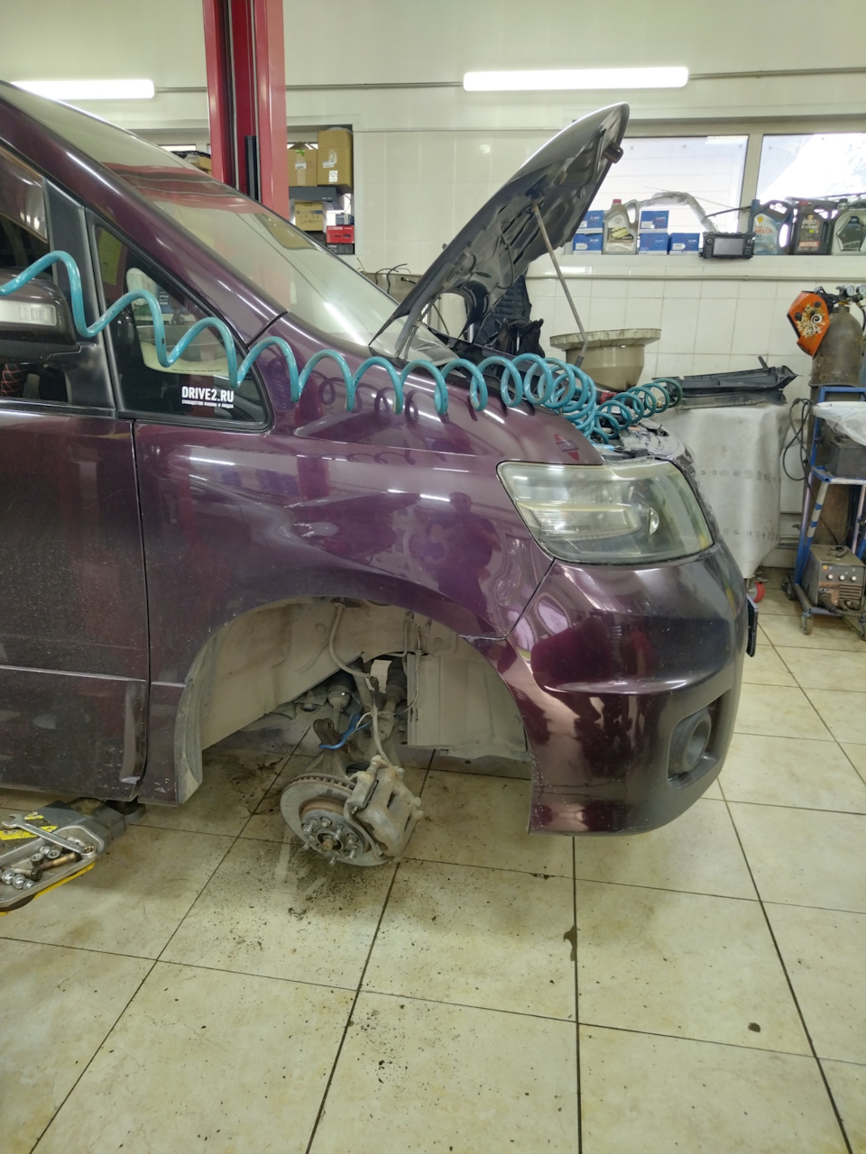 Передняя подвеска — Nissan Serena Mk III (C25), 2 л, 2007 года | визит ...