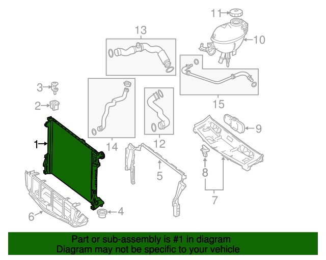 A0995002703 Радиатор C-CLASS W204 11-/E-CLASS W212 12- Mercedes ...