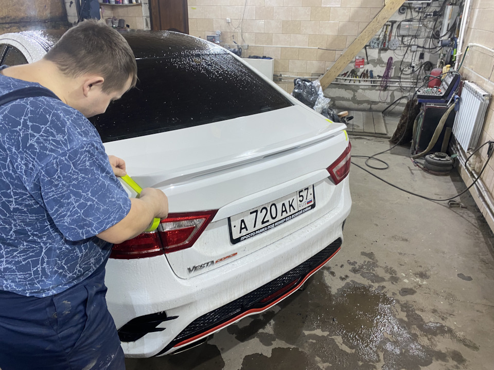 Спойлер Веста Спорт — Lada Vesta (1G), 1,6 л, 2018 года | запчасти | DRIVE2