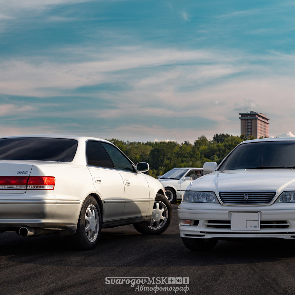 МАРК ПРОДАН! Фотосессия Toyota Mark II JZX100 рестайлинг и Toyota Mark II GX100 дорестайлинг на ...