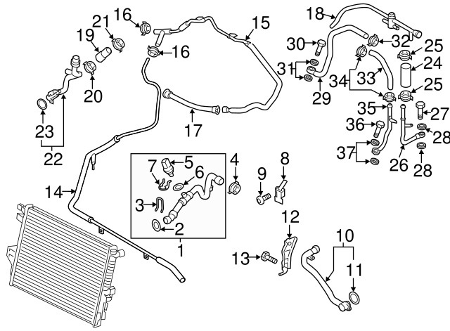 059121731B Трубка VAG | Запчасти на DRIVE2