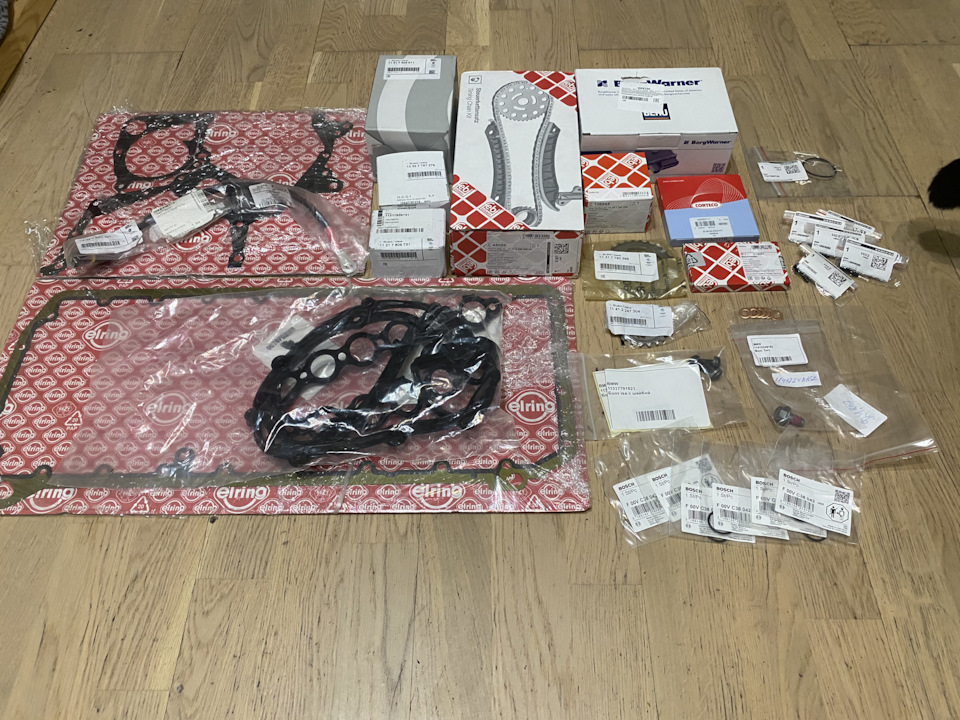 Цепи. Звёзды. Помпа. Термостат.BMW X5 E70 M57N2 — BMW X5 (E70), 3 л ...