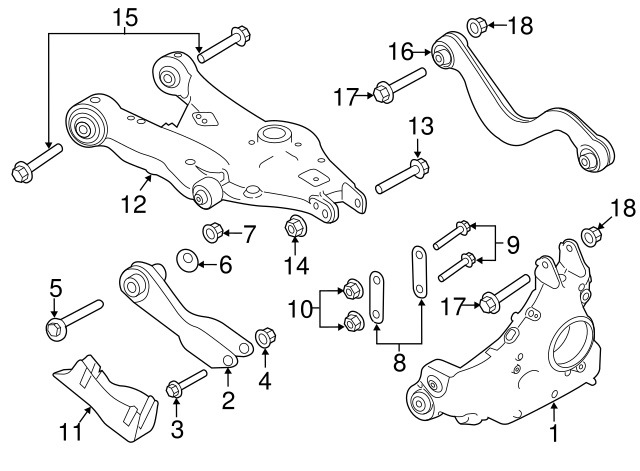 LR097278 Рычаг задней подвески Jaguar Land Rover | Запчасти на DRIVE2