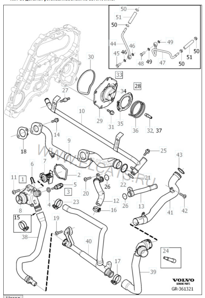 Ремонт системы охлаждения и ТО — Volvo XC60 (1G), 3 л, 2009 года ...