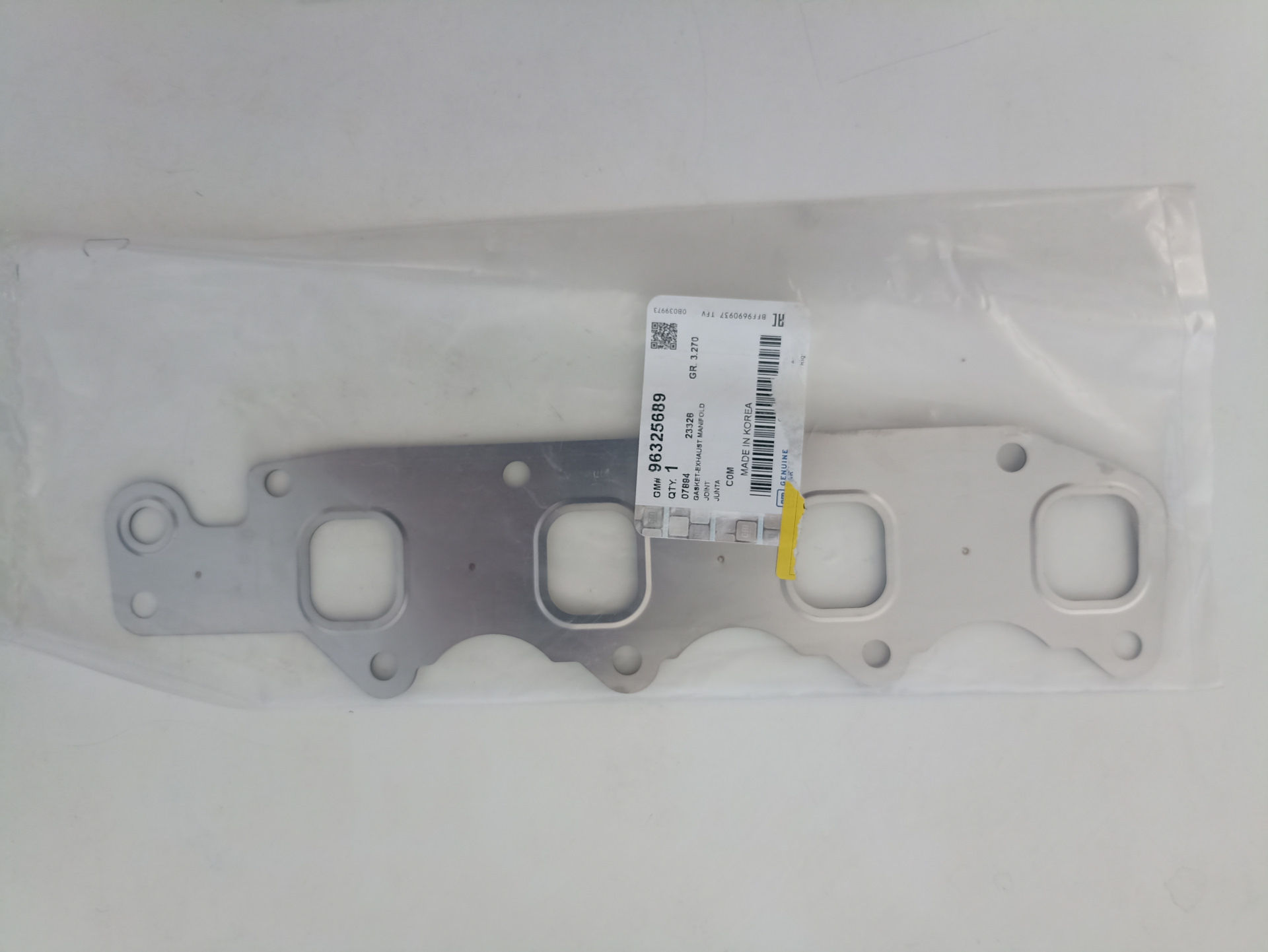 96325689 Прокладка коллектора выпуск. DAEWOO Matiz 2011г. 63л.с/995 куб ...