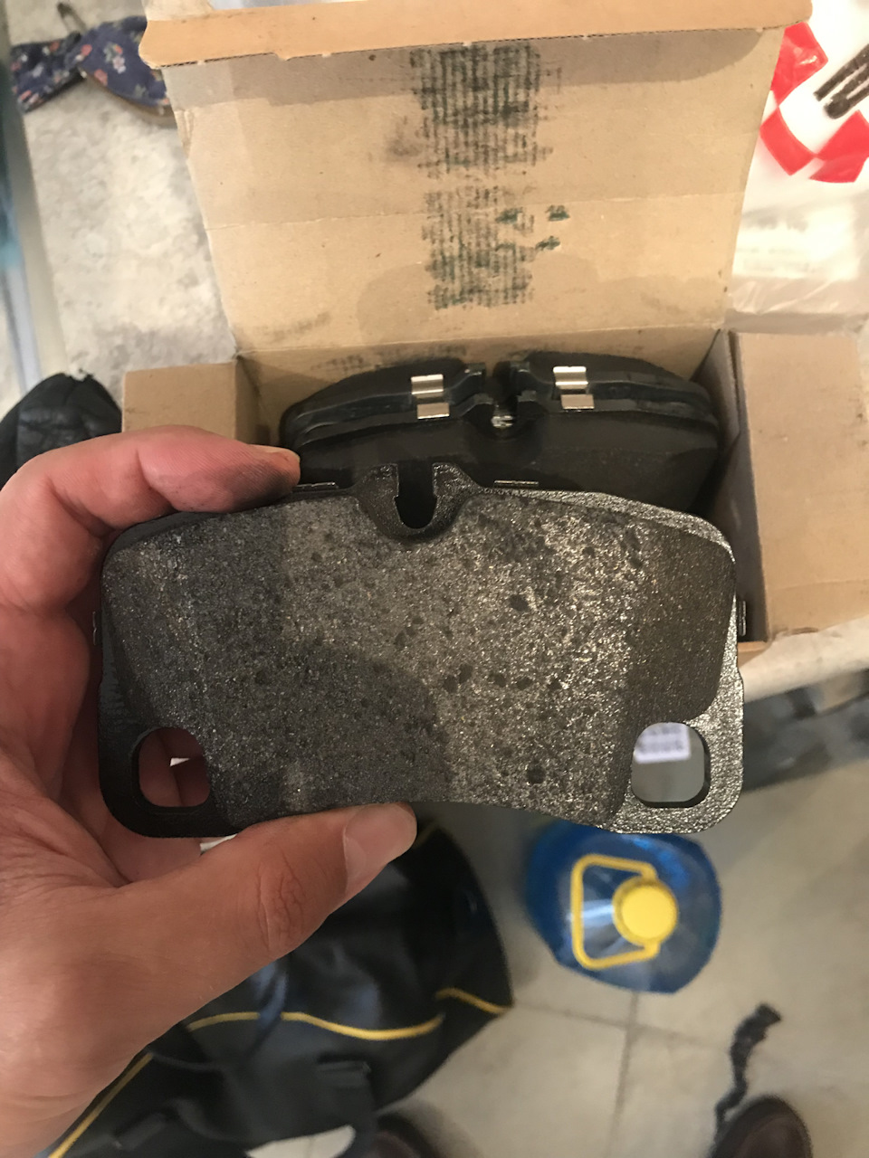 Задние оригинальные колодки на 911 — Porsche 911 (997), 3,6 л, 2011 ...