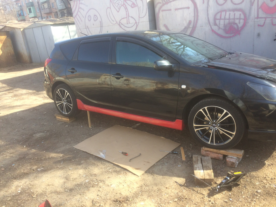 Пороги TRD — Toyota Caldina (241), 2 л, 2003 года | тюнинг | DRIVE2