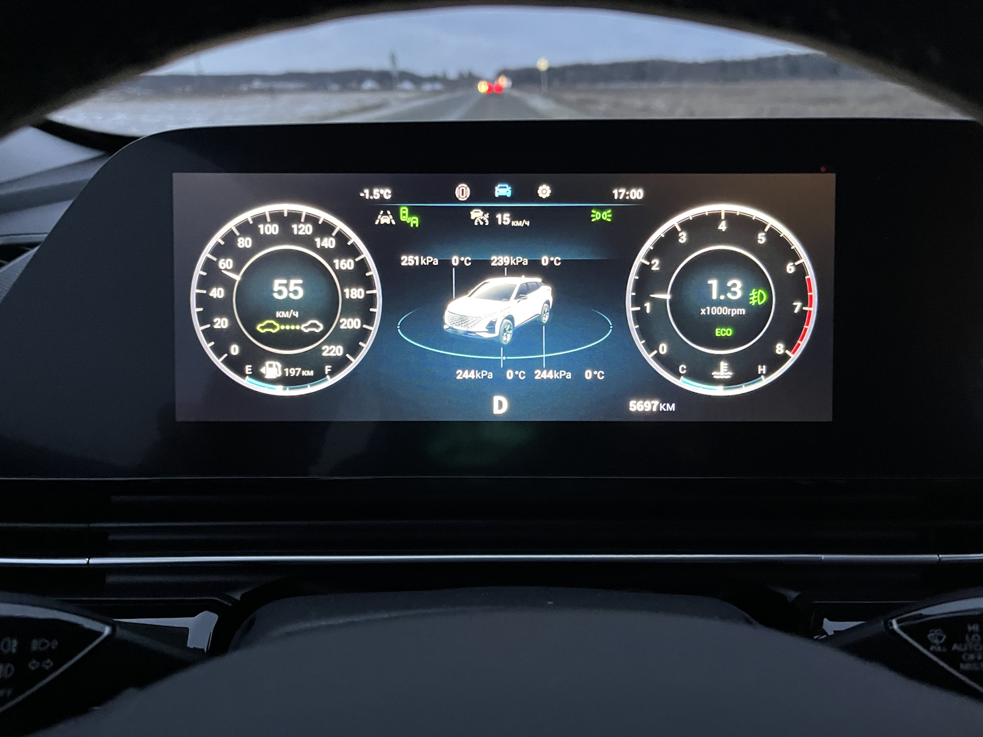 Зимние колеса и система TPMS — Omoda C5, 1,5 л, 2022 года | колёсные ...