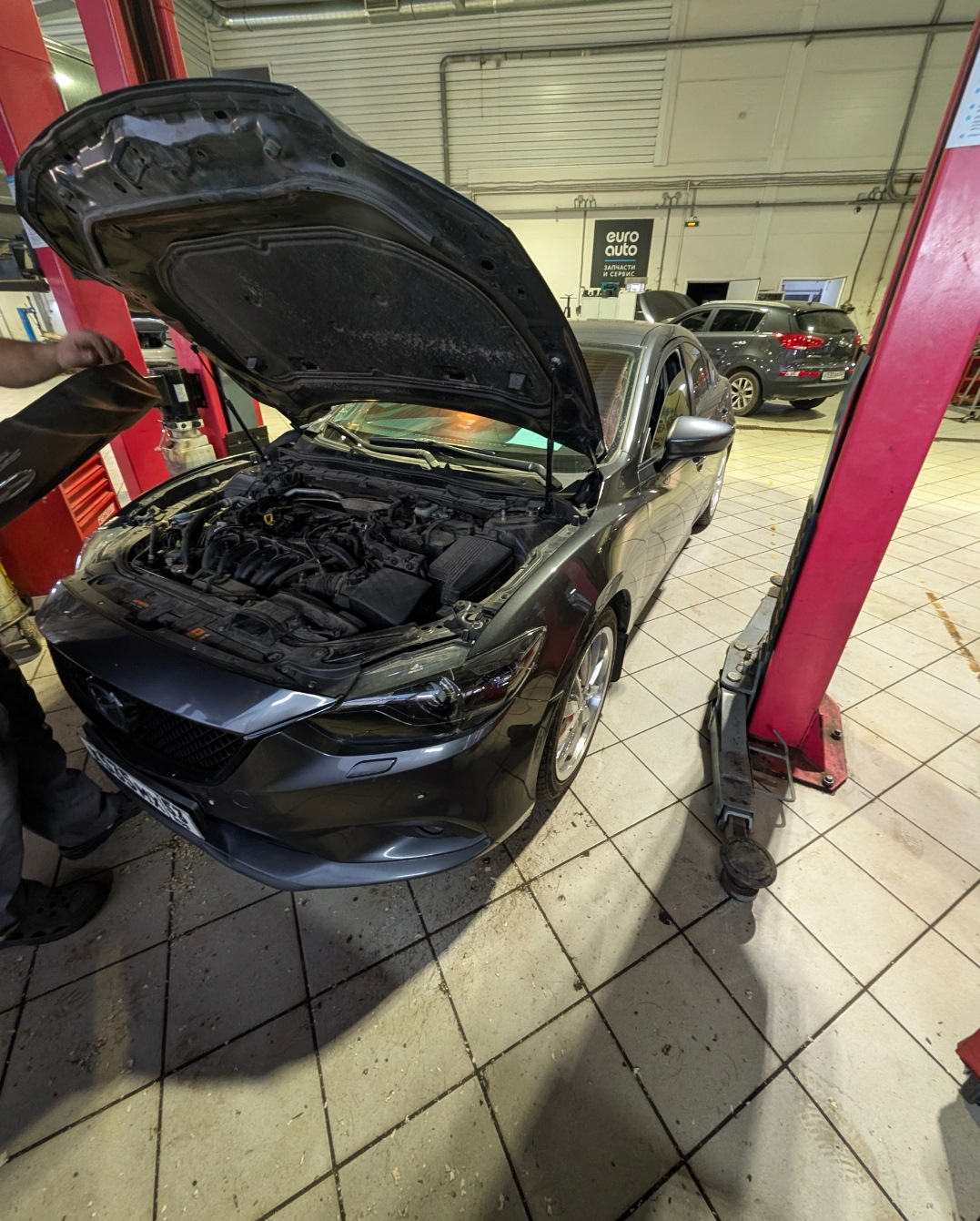 ТО (масло, левый привод) — Mazda 6 (3G) GJ, 2,5 л, 2014 года | плановое ...