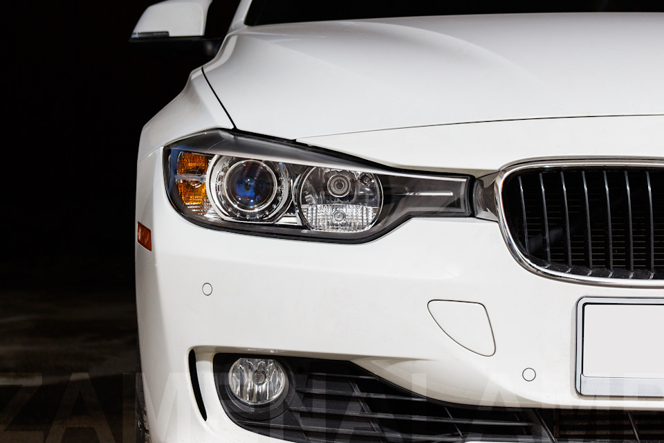 BMW F30 установка биксеноновых линз Hella F1 — ZAMENALAMP на DRIVE2