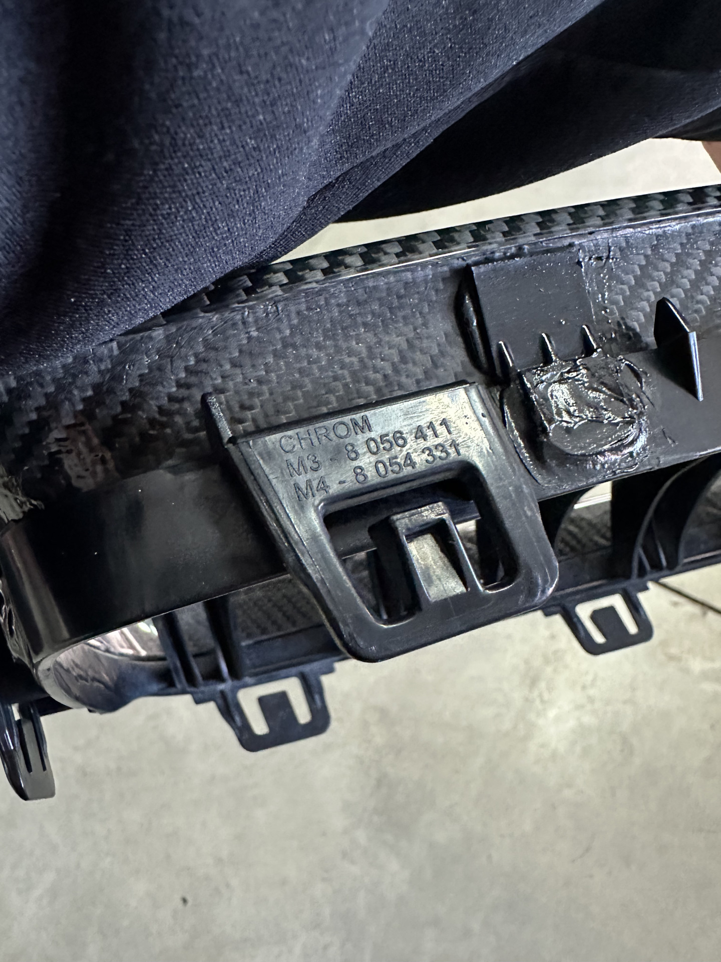 8. Ноздри Perfomance карбон установлены — BMW M4 Coupe (F82), 3 л, 2018 ...