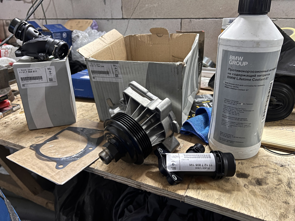 Ревизия системы охлаждения — BMW X5 (E53), 3 л, 2003 года | визит на ...