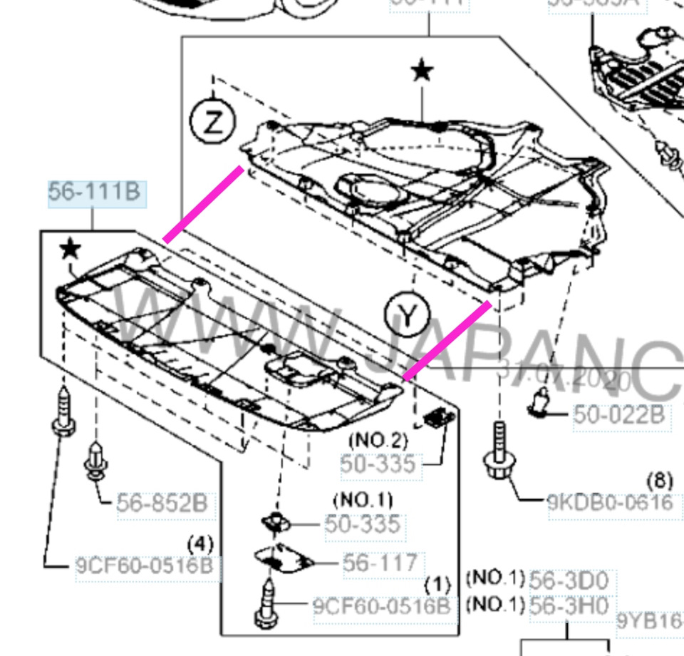 9KDB00616 Болт d=6мм Mazda | Запчасти на DRIVE2