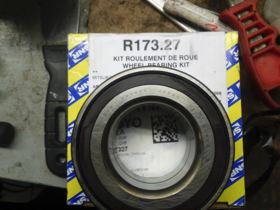 Замена передних подшипников. — Mitsubishi Lancer X, 2 л, 2008 года ...