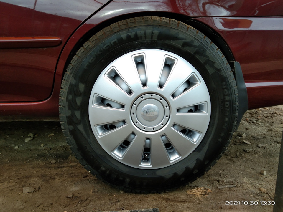 Декоративные колпаки из Польши. — KIA Spectra, 1,6 л, 2006 года ...