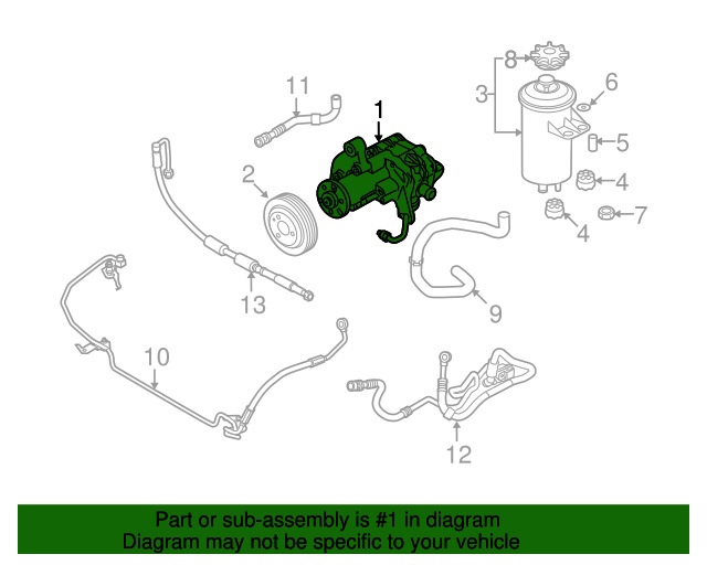 32416781018 Насос гидроусилителя рулевого управления BMW | Запчасти на ...