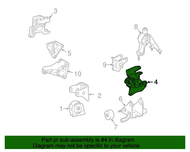 1237222200 Опора двигателя TOYOTA LEXUS | Запчасти на DRIVE2