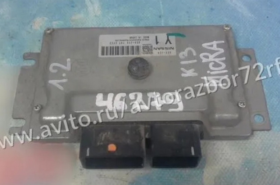 Nissan Micra K13, engine HR12DE.4AT, ECU Hitachi A56-J36 23710-8BA0A — отключение иммобилайзера ...