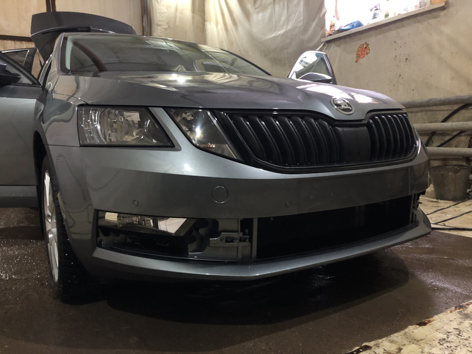 #12 Замена решеток радиатора — Skoda Octavia A7 Mk3, 1,4 л, 2019 года ...