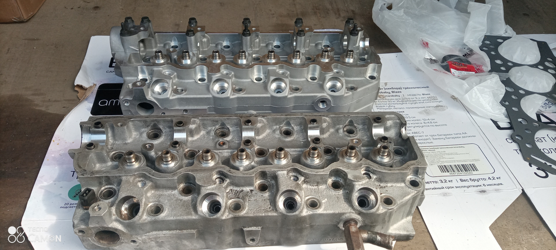 Замена гбц — Hyundai Terracan, 2,5 л, 2001 года | своими руками | DRIVE2