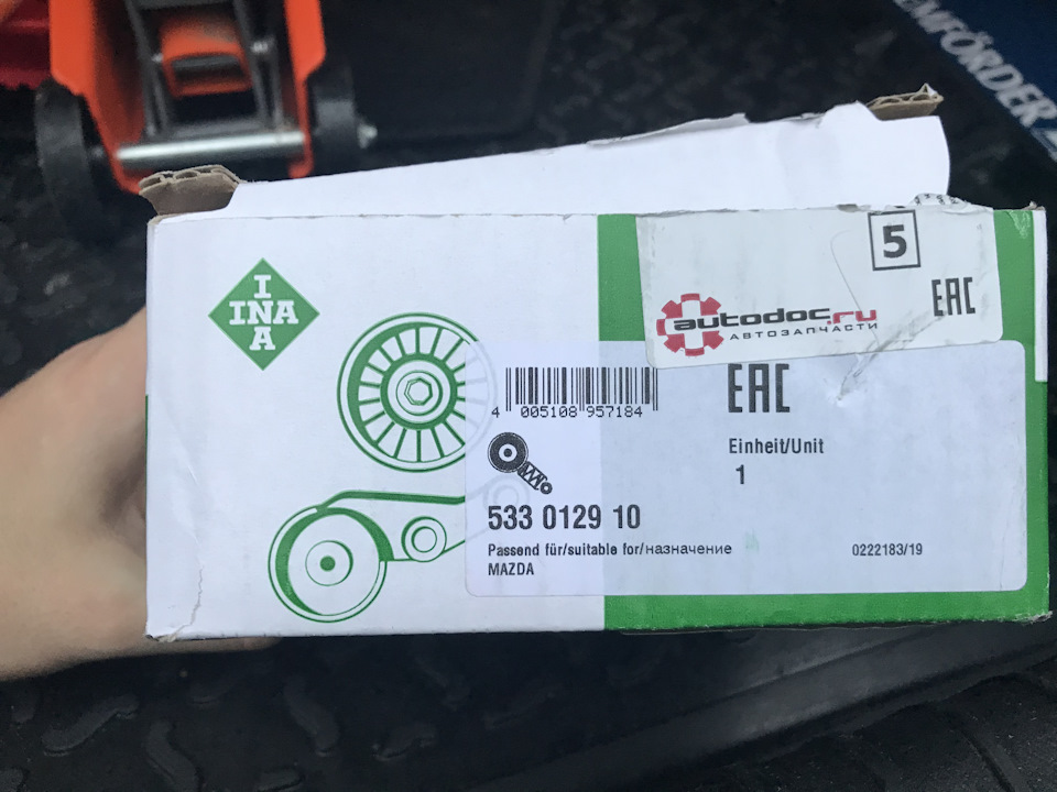 Замена ремней генератора/водяного насоса/натяжителя — Mazda 6 (3G) GJ ...