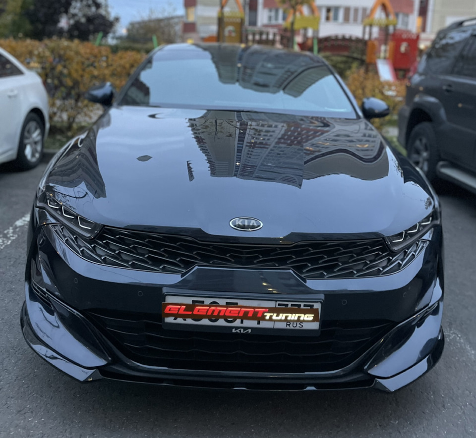 Пороги, элероны, сплиттер, козырек на стекло — KIA K5 (3G), 2 л, 2021 ...