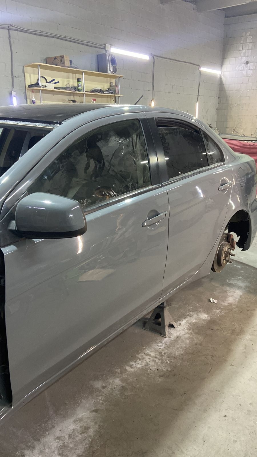 Перекрас в nardo grey — Mitsubishi Lancer X, 2 л, 2008 года | кузовной ...