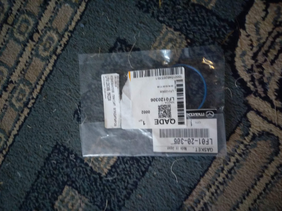 LF0120306 Кольцо уплотнительное системы впуска прокладка Mazda ...