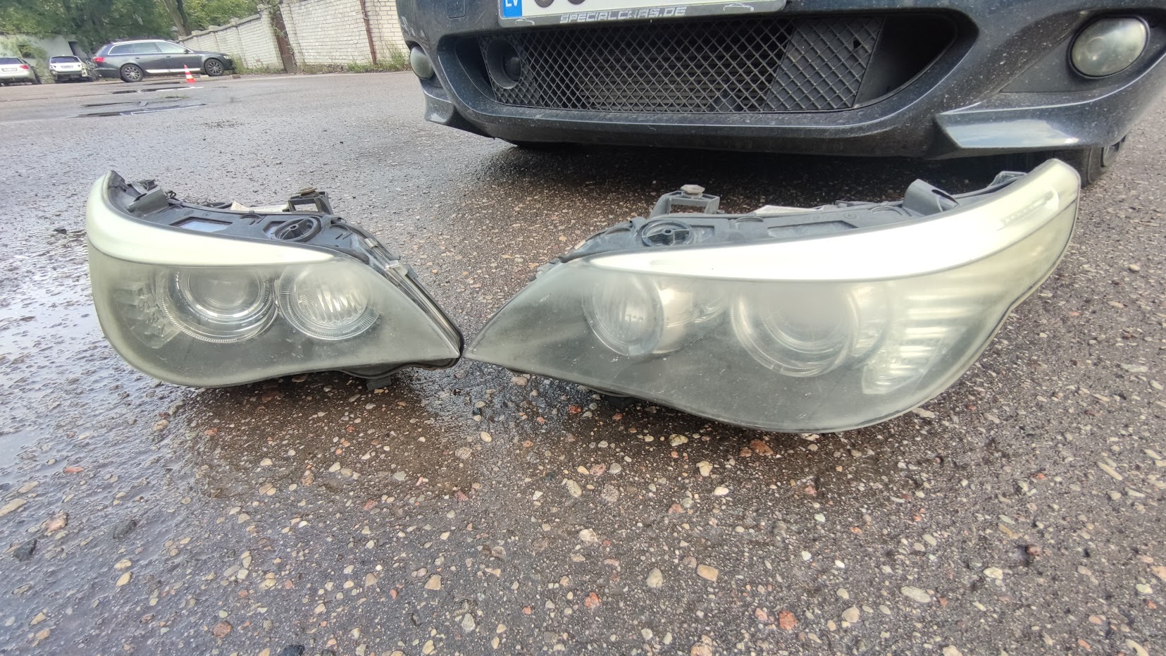 E61 Фары в порядок. Полировка и Лак. — BMW 5 series Touring (E61), 3 л ...