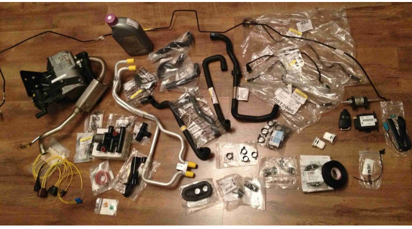 Эл. магнитный клапан Вебасто — Audi A4 Allroad (B8), 2 л, 2010 года ...