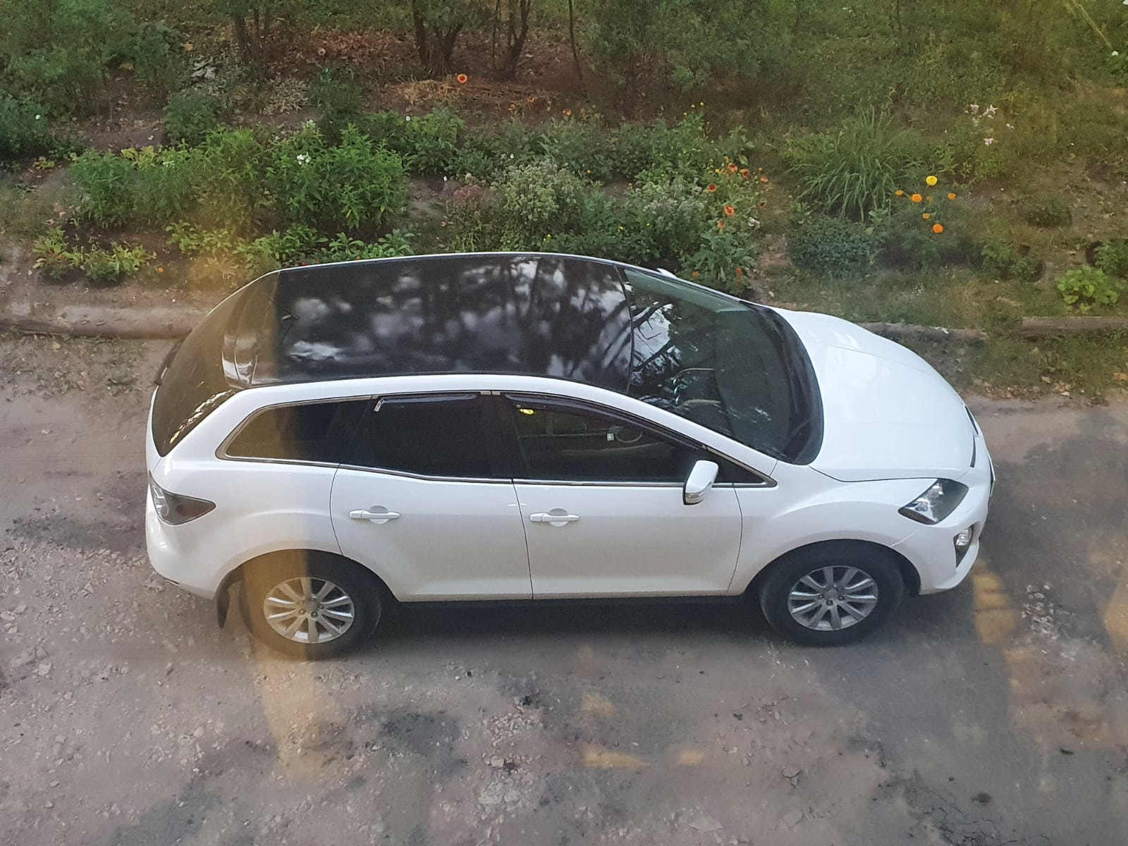 Покраска крыши в черный перламутр — Mazda CX-7, 2,5 л, 2011 года | тюнинг | DRIVE2