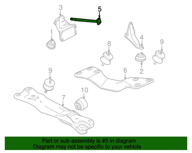 22311092476 Опорная балка коробки передач BMW | Запчасти на DRIVE2