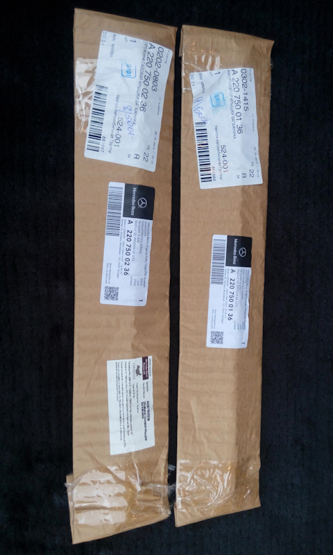 A2207500236 Пружина газовая крышки багажника Mercedes | Запчасти на DRIVE2