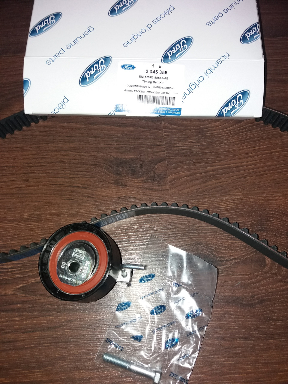 2045356 КОМПЛЕКТ РЕМНЯ ГРМ FOCUS 2011- / MONDEO Ford | Запчасти на DRIVE2