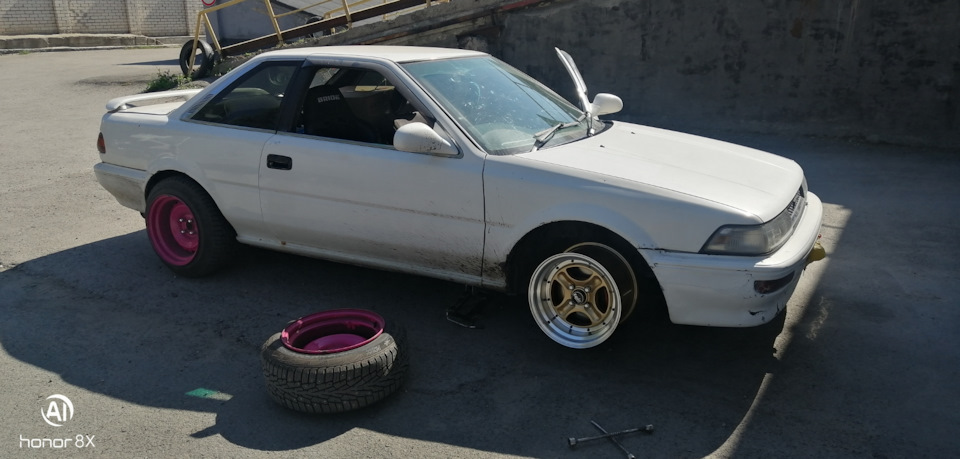 Новые олдскульные диски — Toyota Corolla Levin (AE91/92), 1,5 л, 1987 года | колёсные диски | DRIVE2